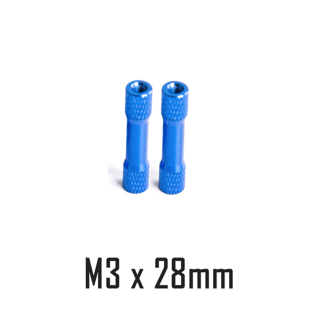 ALUMINIUM SPACERS M3 X 28MM (2 pcs) – Vega FPV Shop www.dauch.fr