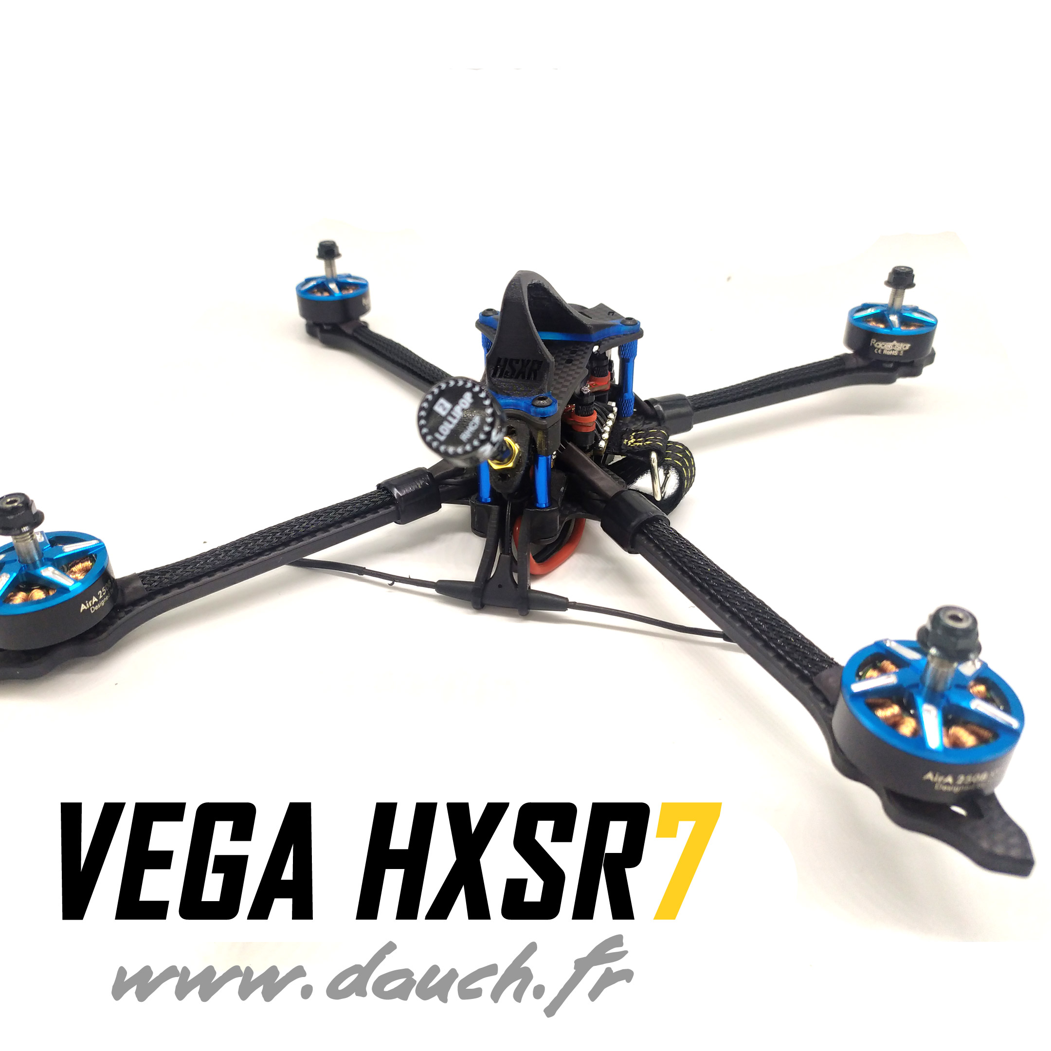 VEGA HSX-R – LUXURY RACE REINFORCED FRAME 5MM – Vega FPV Shop www.dauch.fr