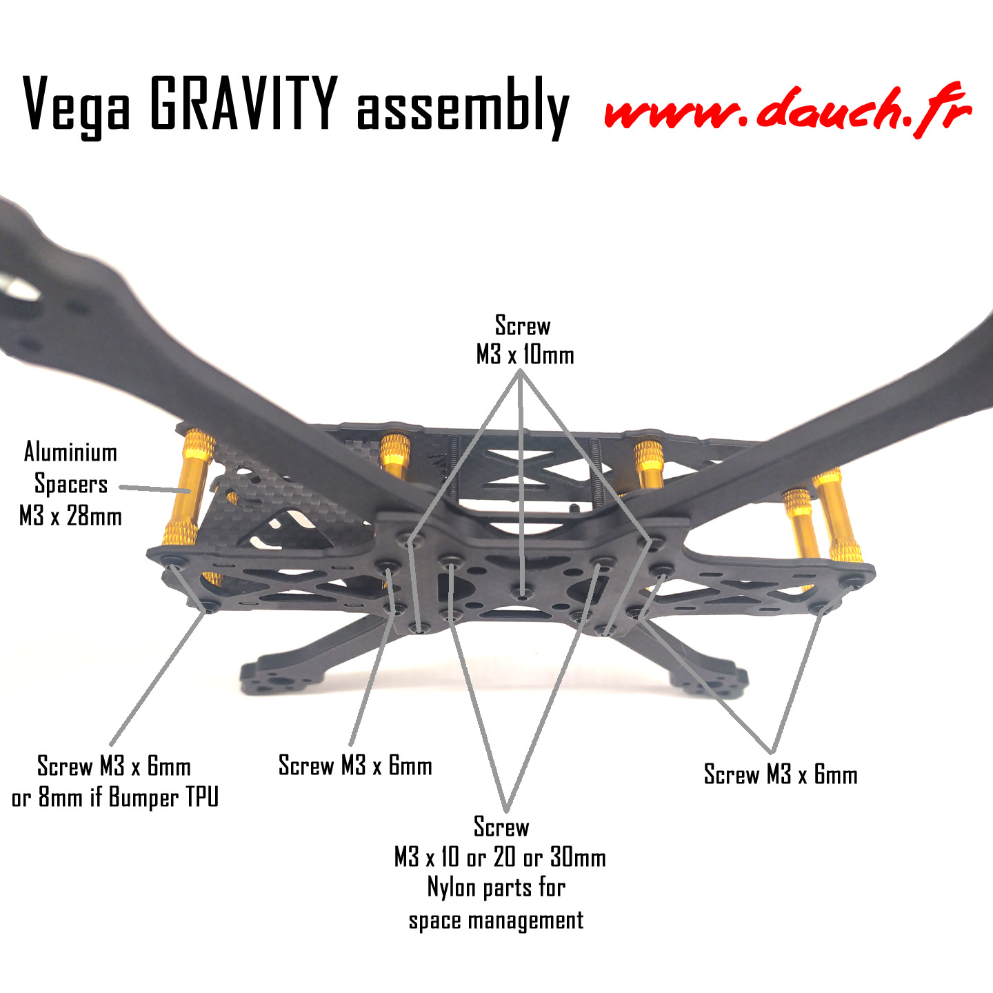 Vega GRAVITY Assembly Manual – Vega FPV Shop www.dauch.fr