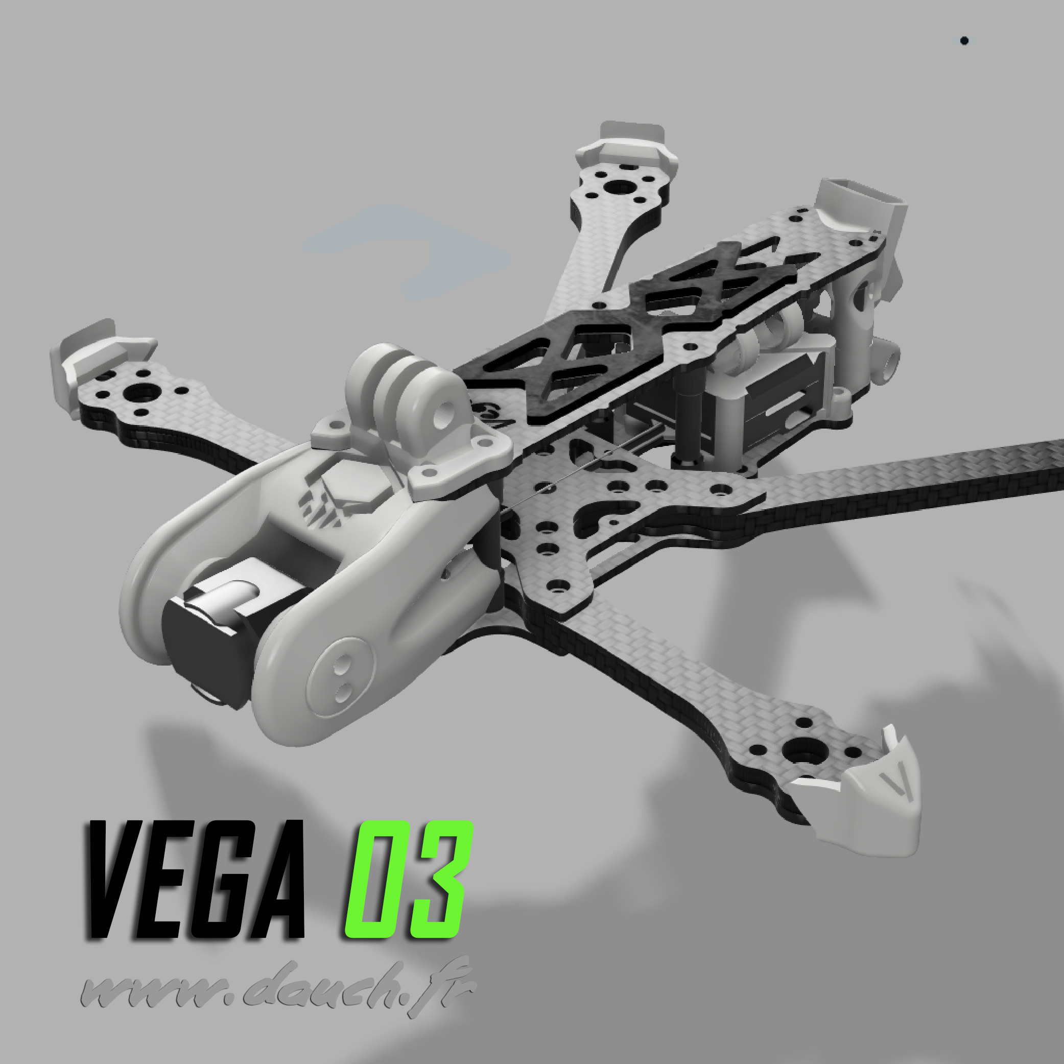 VEGA O3 5 INCH – DEADCAT LUXURY FPV FRAME – Vega FPV Shop www.dauch.fr