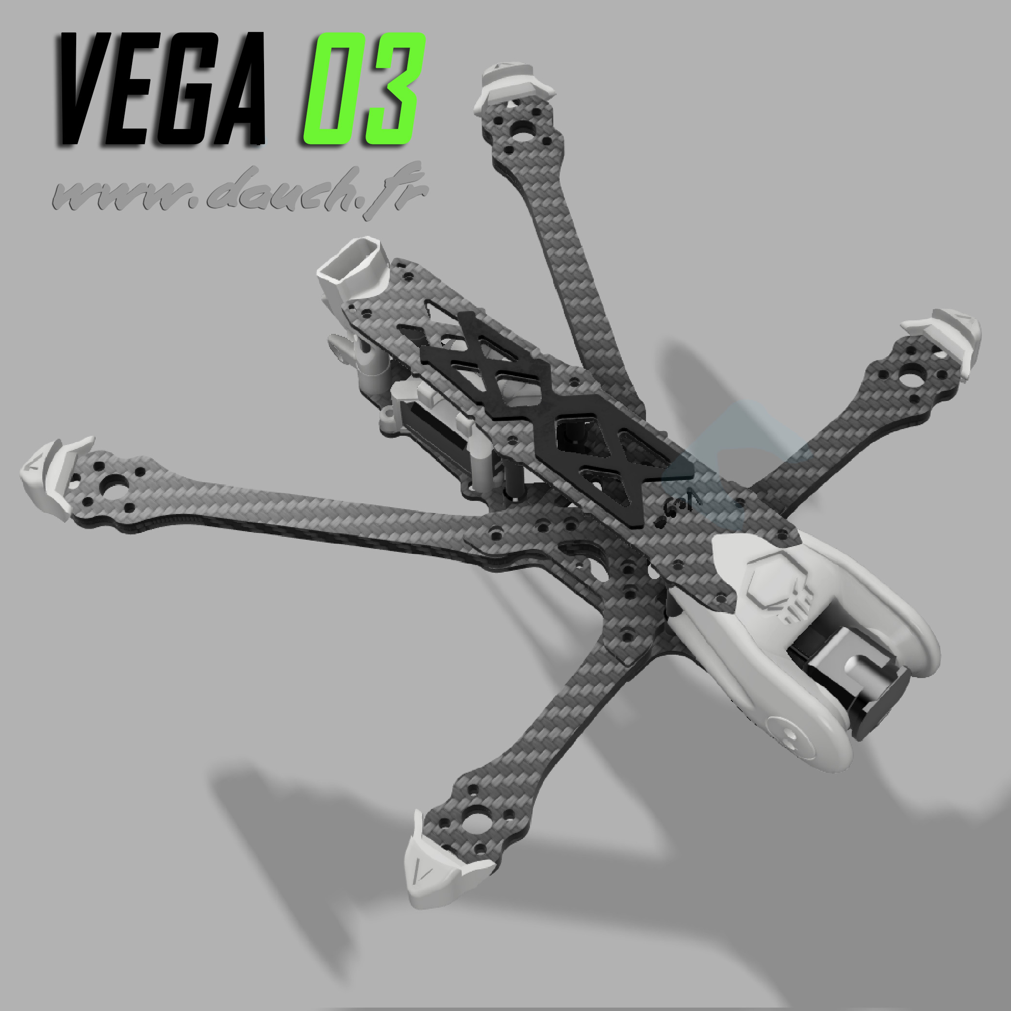 VEGA O3 5 INCH – DEADCAT LUXURY FPV FRAME – Vega FPV Shop www.dauch.fr