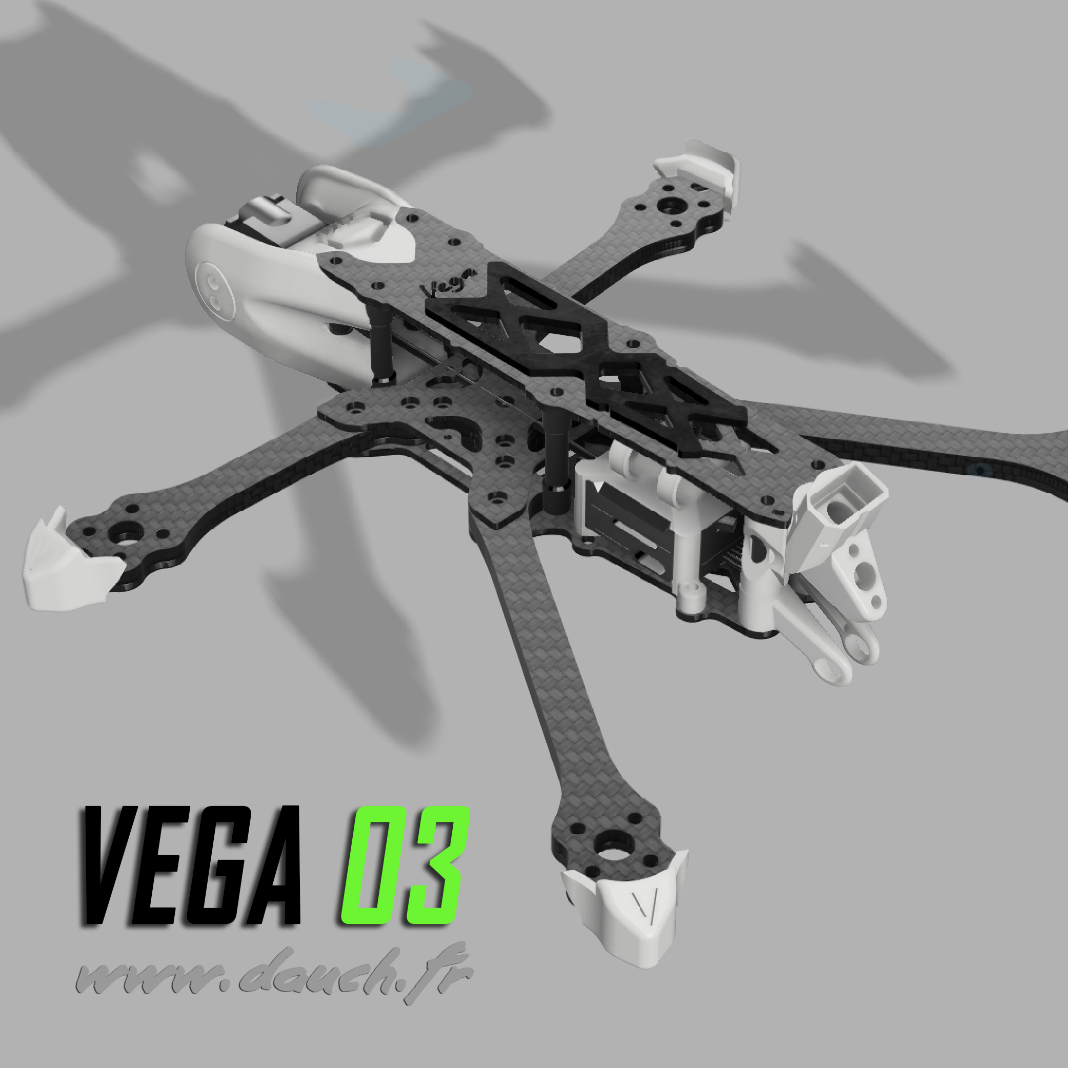 VEGA O3 5 INCH – DEADCAT LUXURY FPV FRAME – Vega FPV Shop www.dauch.fr