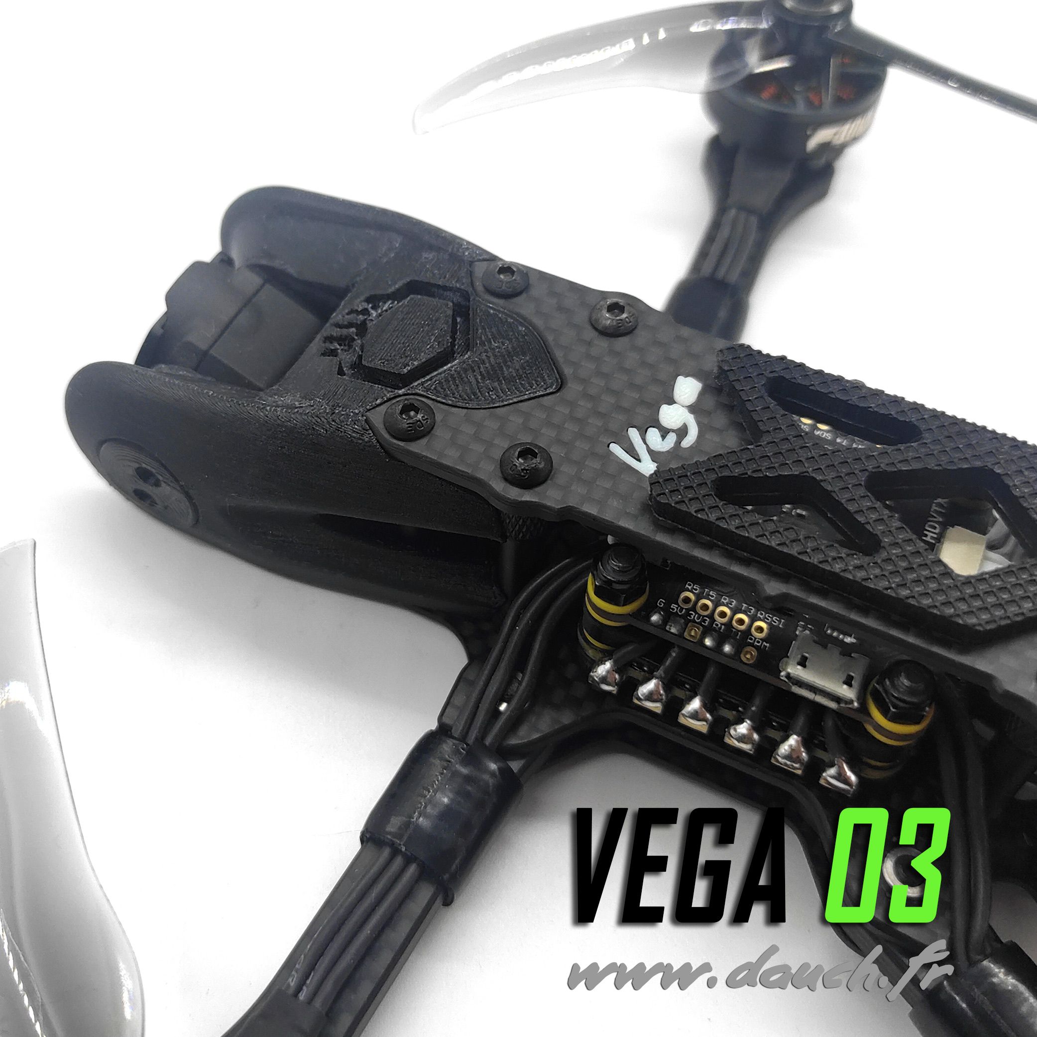 VEGA O3 5 INCH – DEADCAT LUXURY FPV FRAME – Vega FPV Shop www.dauch.fr