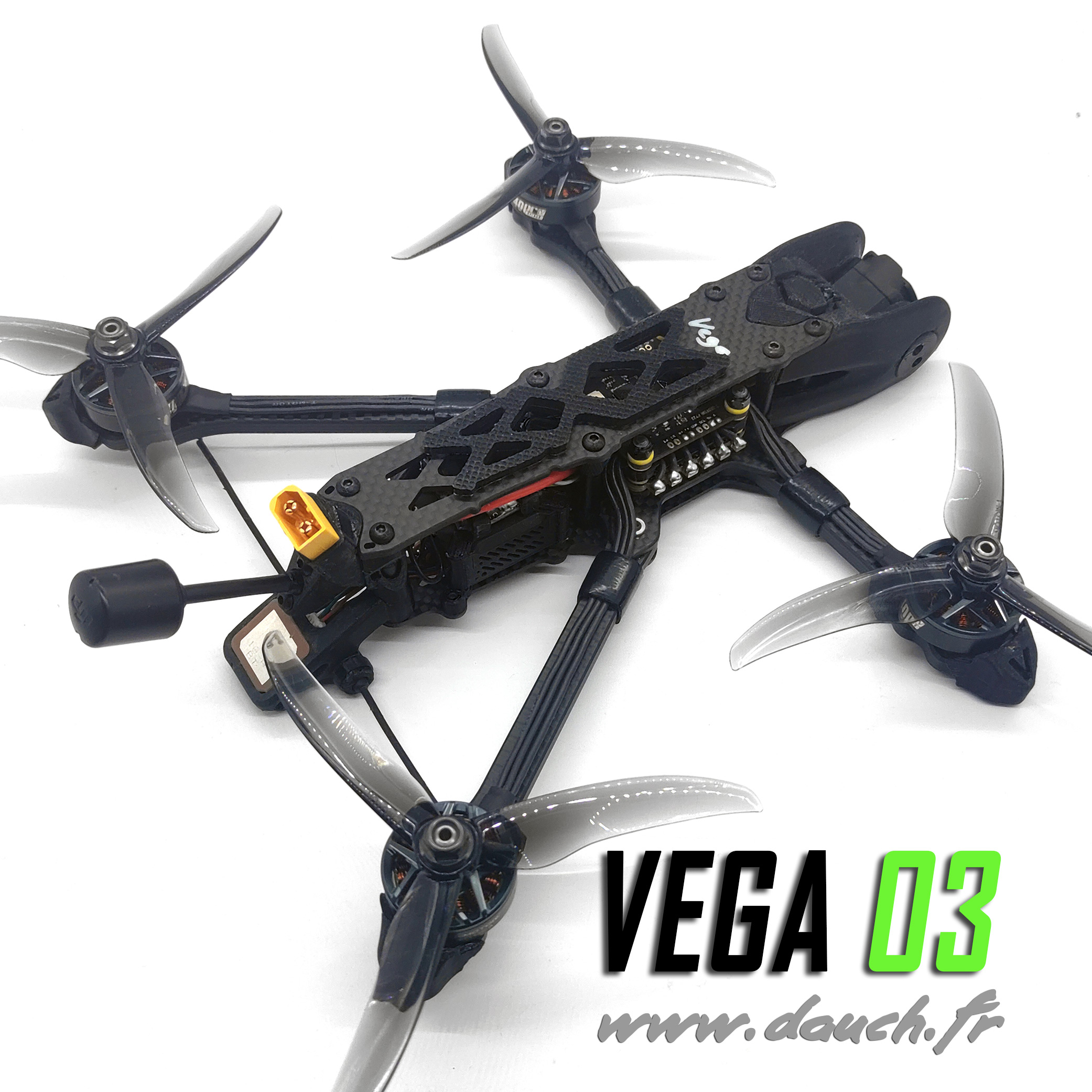 VEGA O3 5 INCH – DEADCAT LUXURY FPV FRAME – Vega FPV Shop www.dauch.fr