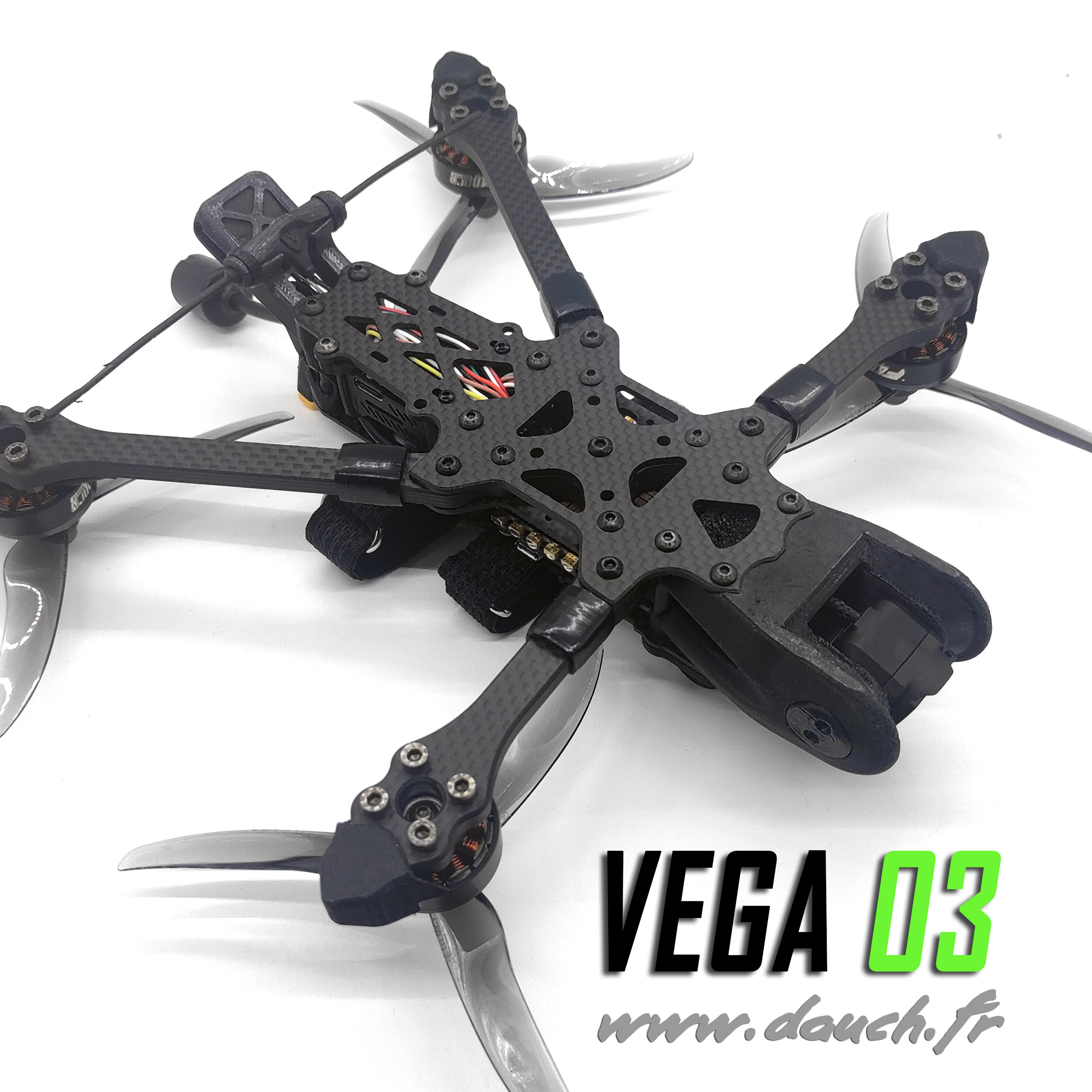 VEGA O3 5 INCH – DEADCAT LUXURY FPV FRAME – Vega FPV Shop www.dauch.fr